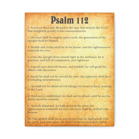Express Your Love Gifts | Art | Scripture Sign Psalm 12 Chapter Gold Bible Canvas Christian Wall ...